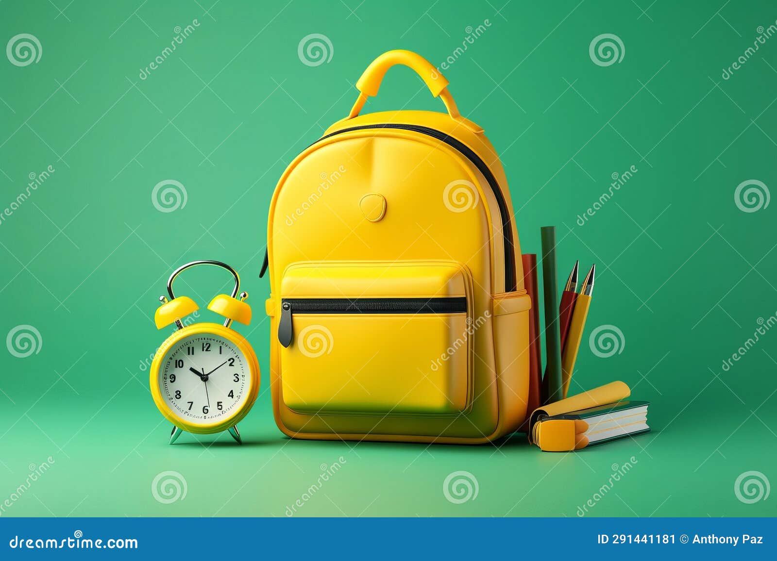 Organized Backpack Illustration for Back-to-School Vibes. Generative AI ...