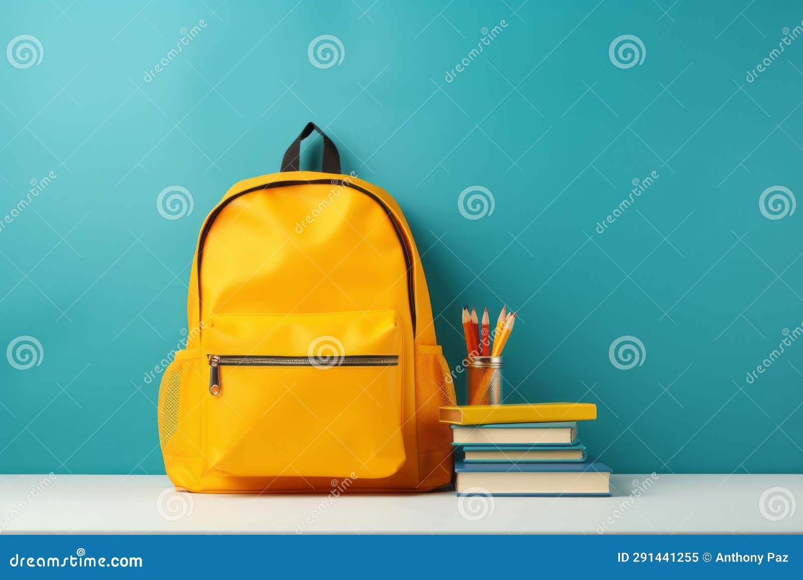 Organized Backpack Illustration for Back-to-School Vibes. Generative AI ...