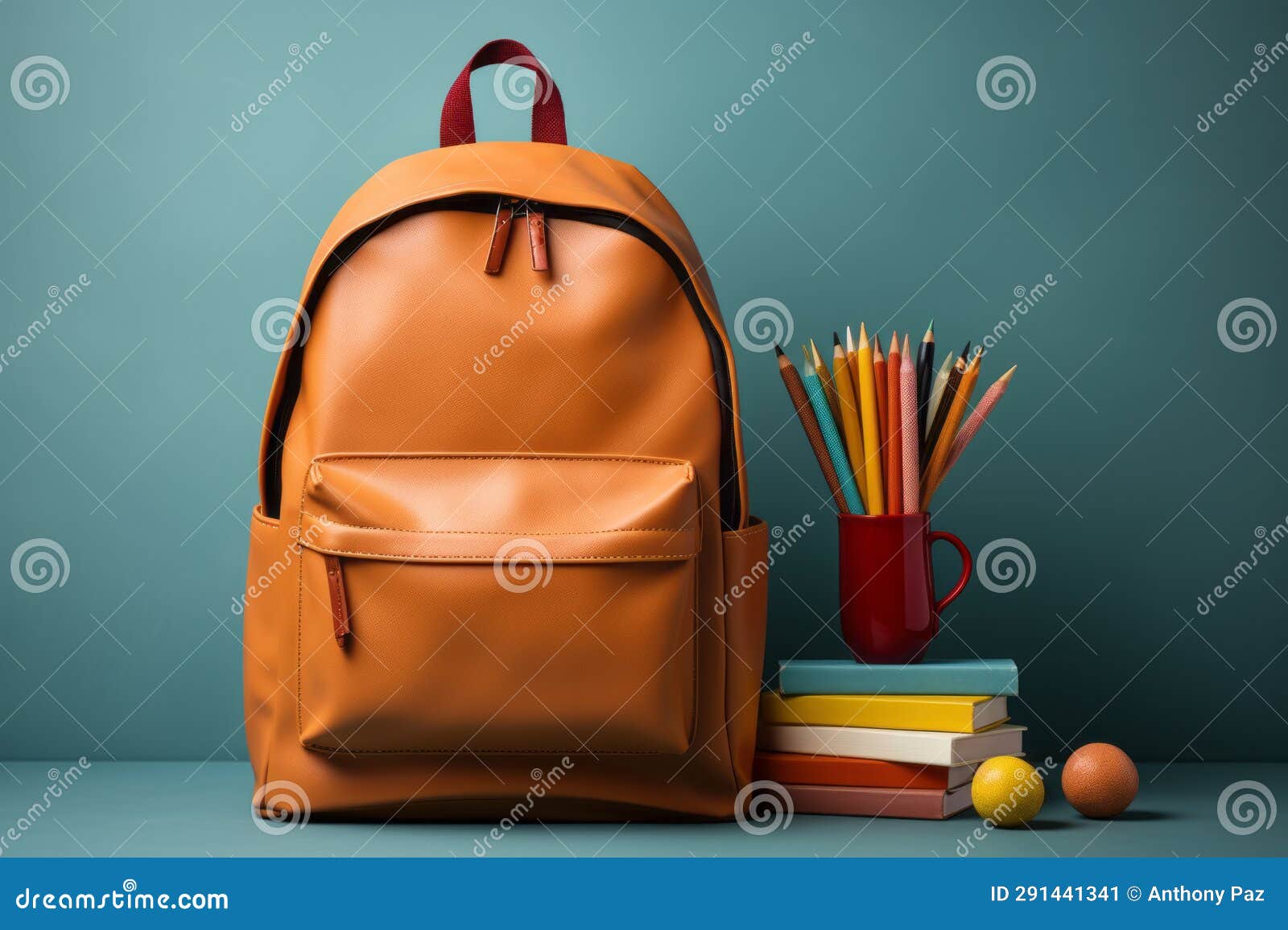 Organized Backpack Illustration for Back-to-School Vibes. Generative AI ...