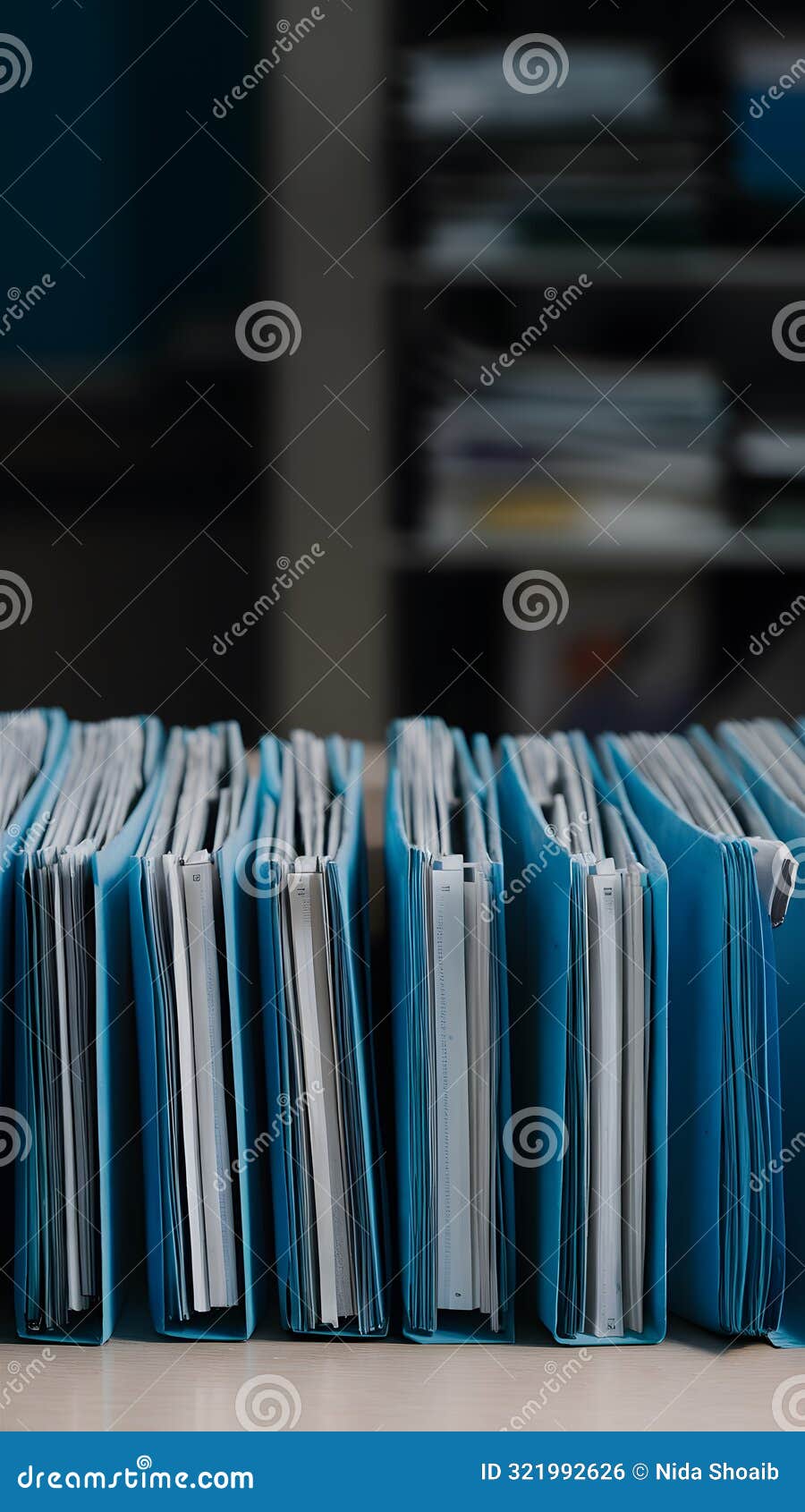 Colorcoded File Folders In Filing Cabinet Drawer Stock Image ...