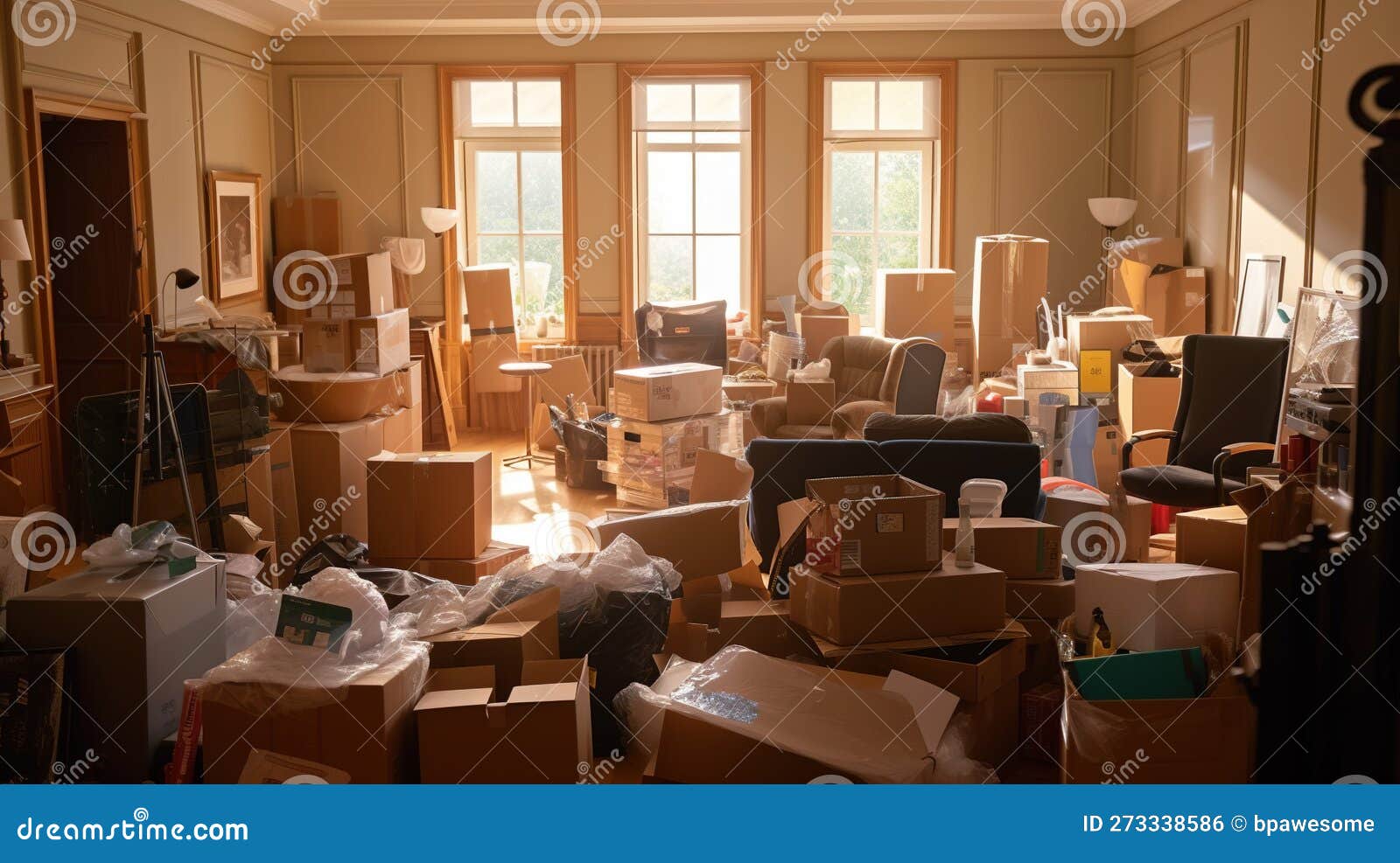 Organized Chaos, a Room in the Midst of Packing and Relocation ...