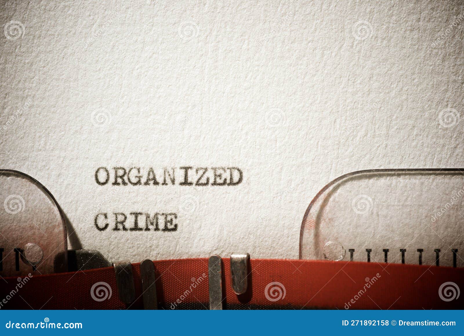 Organized crime text stock photo. Image of illegal, vintage - 271892158