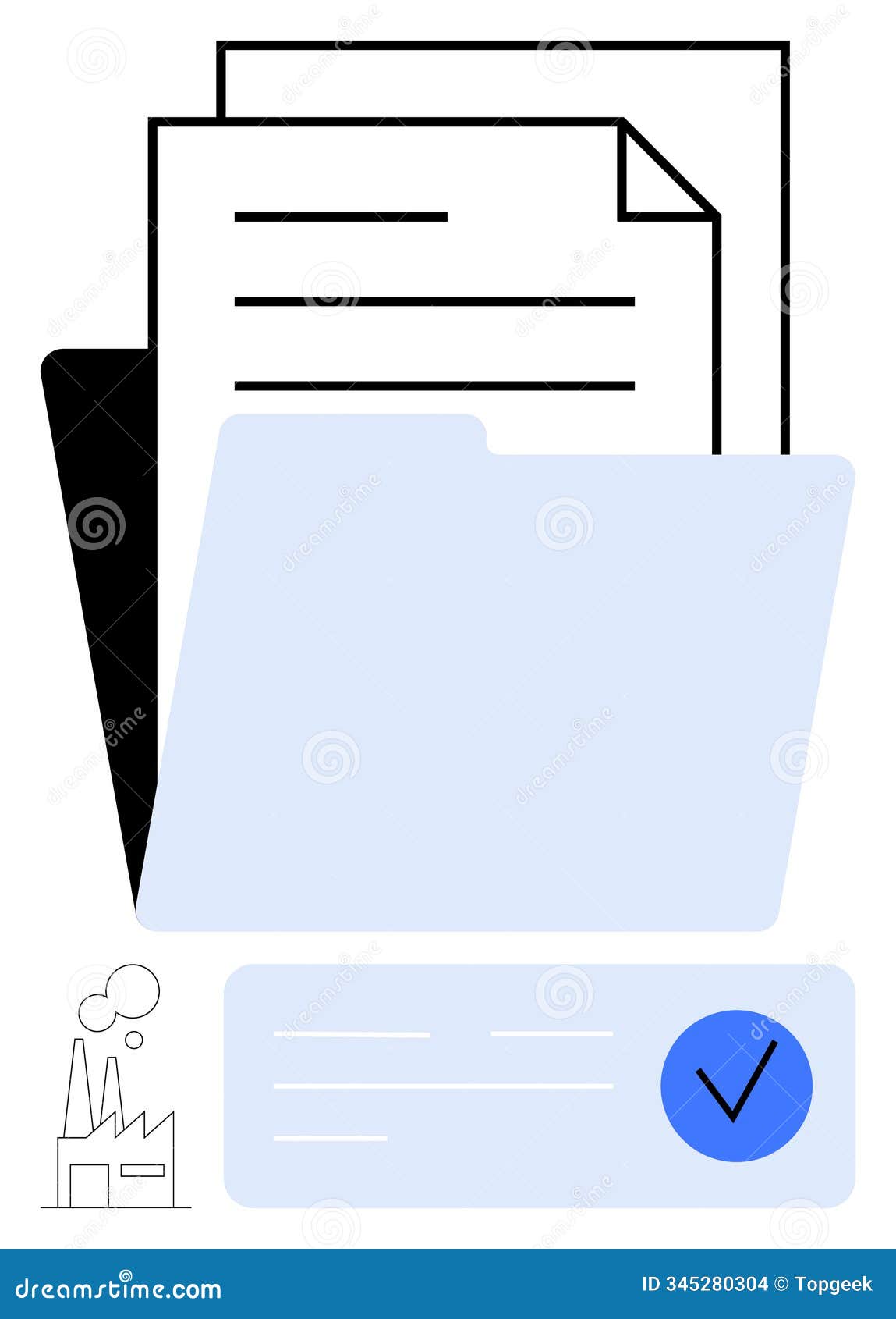 Organized Document Management with File Folders and Checklist for ...