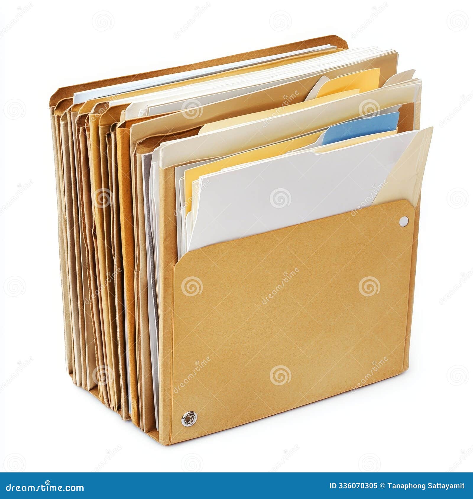Organized File Folders with Documents Clipart Illustration Stock ...