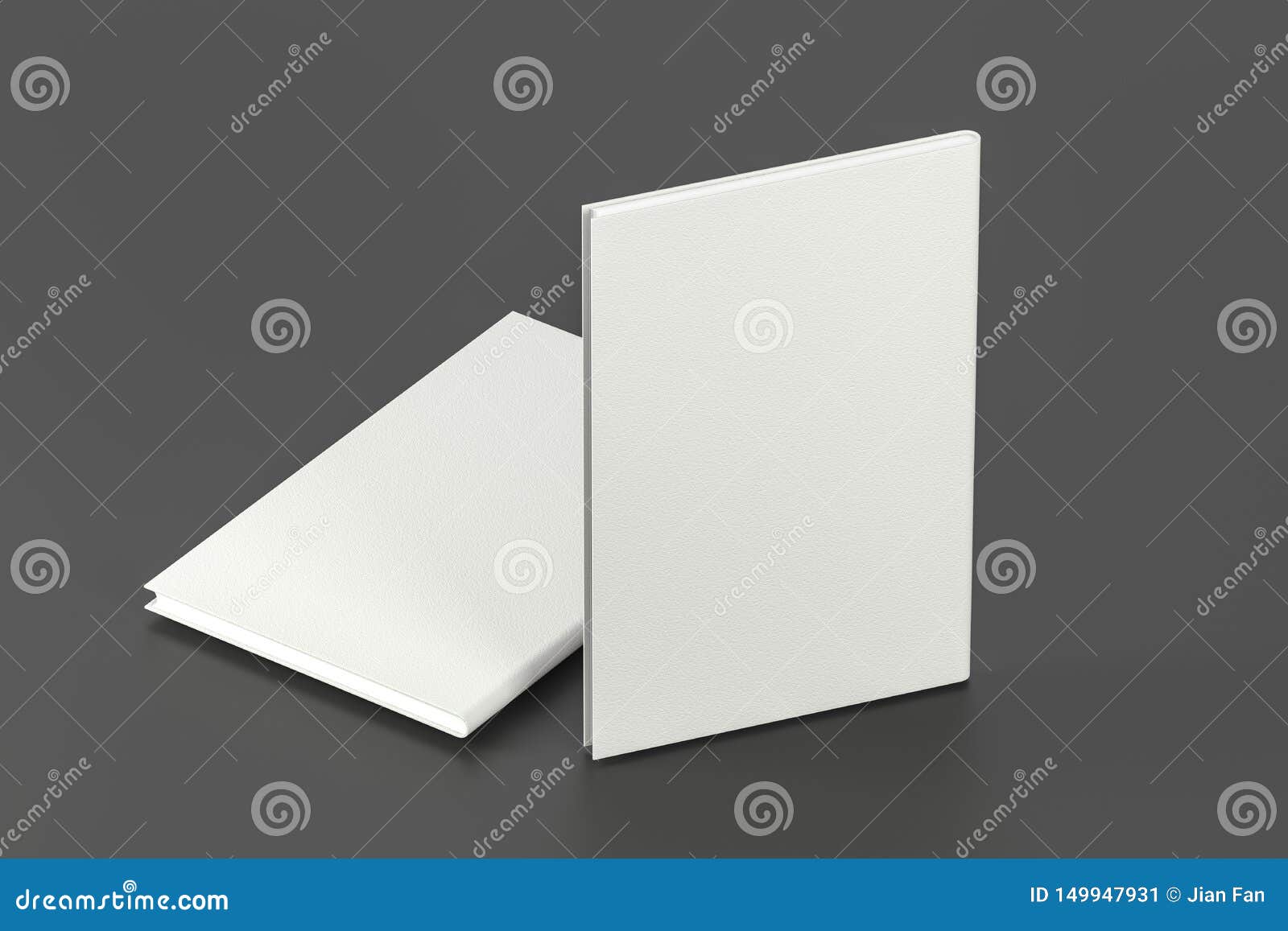 The Organized Hard Cover Notebooks, 3d Rendering Stock Illustration ...