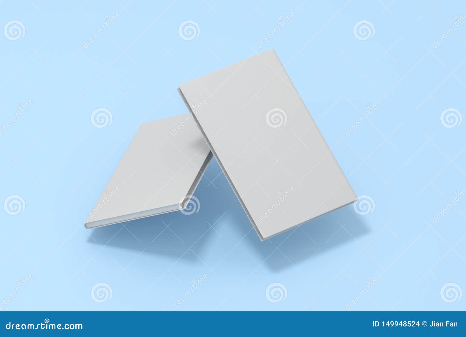 The Organized Hard Cover Notebooks, 3d Rendering Stock Illustration ...