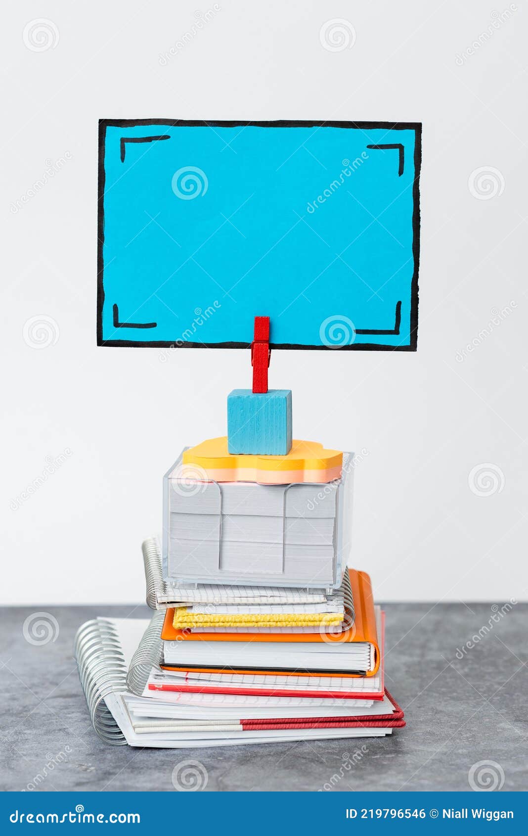 Organized Stack Note Pad, Bundle Notebooks, Neat Pile Documents ...