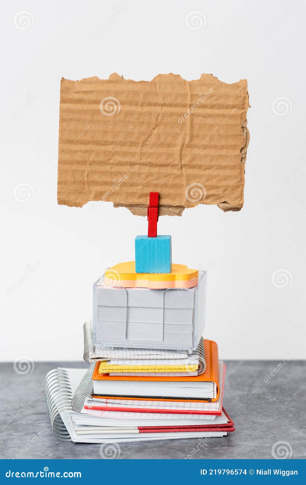 Organized Stack Note Pad, Bundle Notebooks, Neat Pile Documents ...