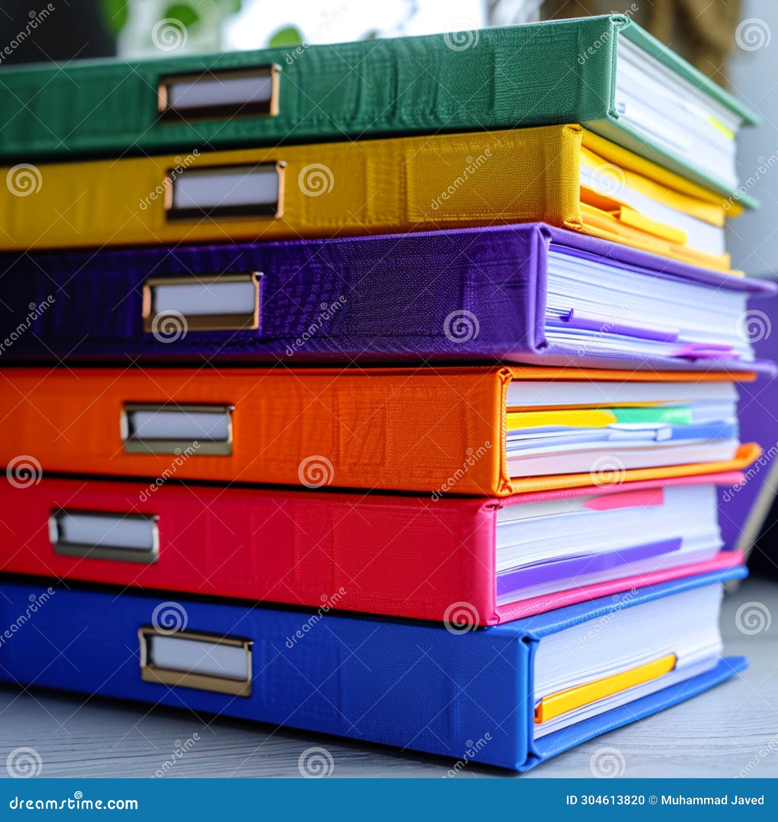 Colorful File Folder Icons Vector Design Clipart. Stock Photography ...