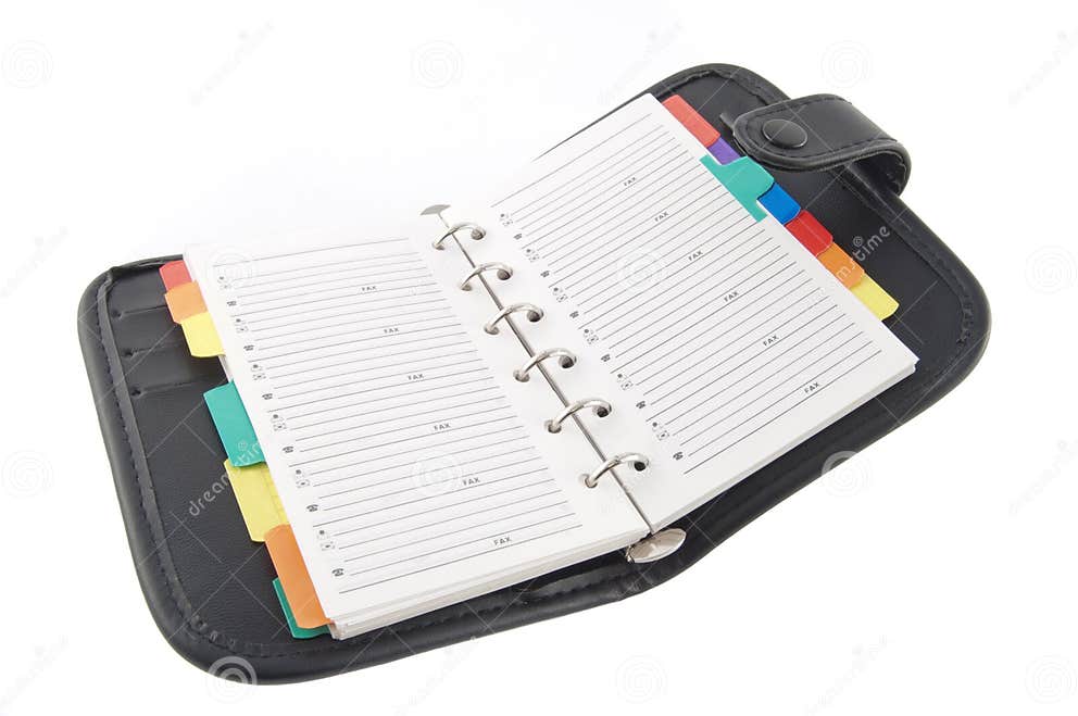 Organizer stock photo. Image of isolated, dates, time - 10182360