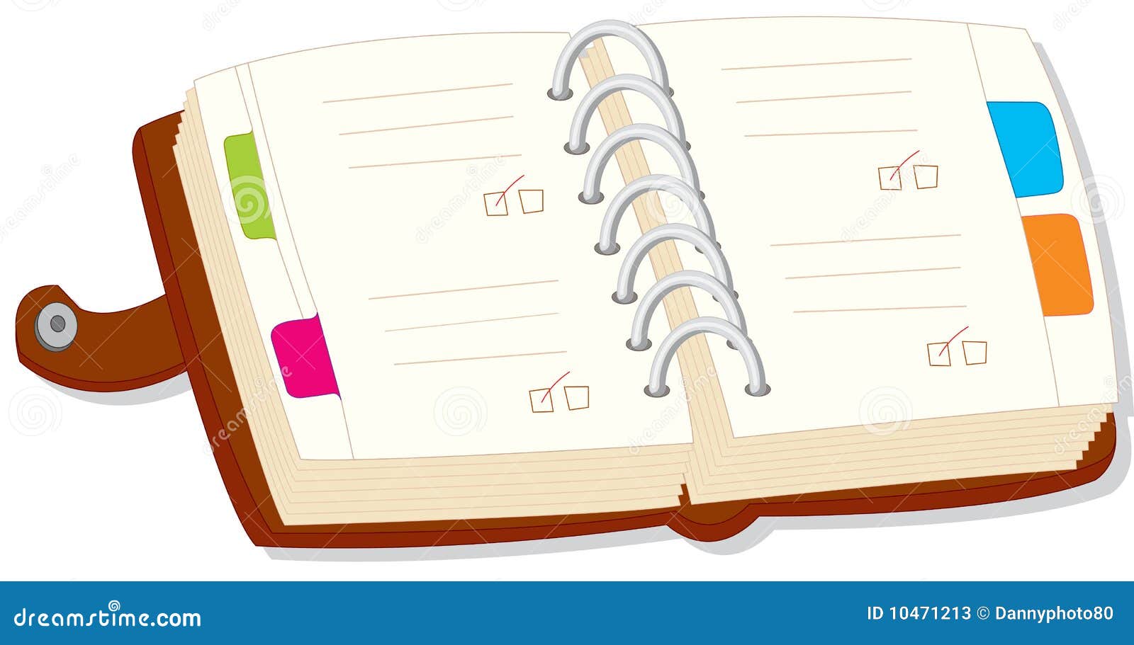 Organizer stock vector. Illustration of cartoon, stationary - 10471213