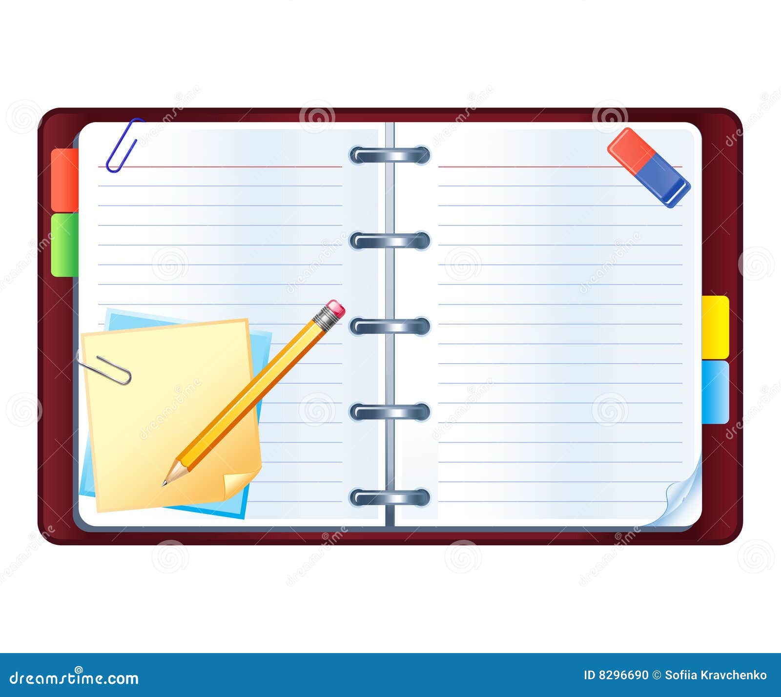 Organizer stock vector. Illustration of clip, equipment - 8296690