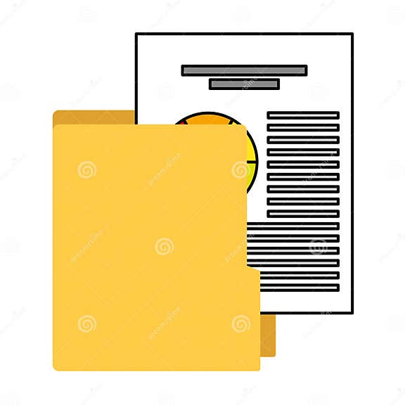 Organizer File Folder Isolated Icon Stock Illustration - Illustration ...