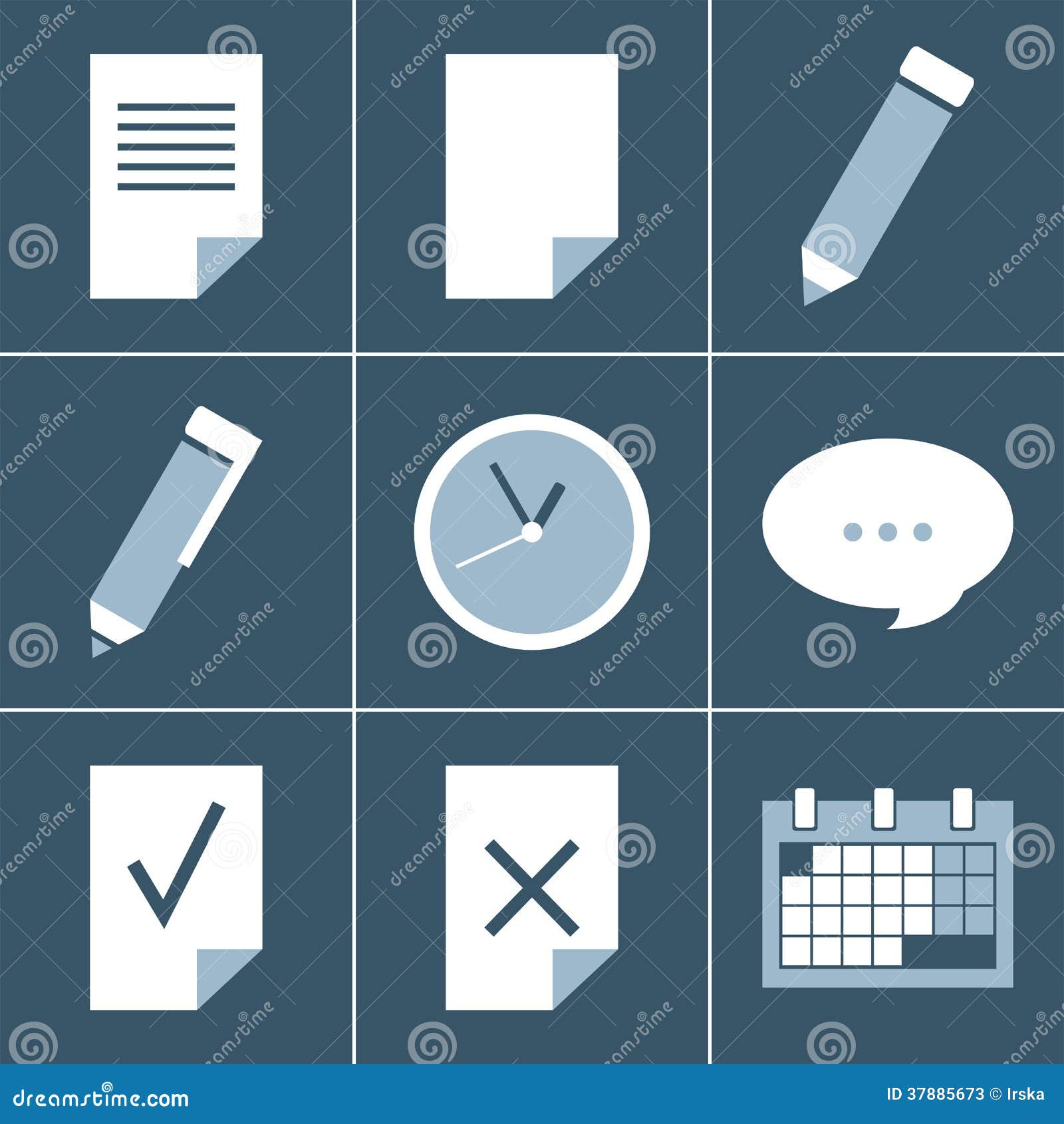 Organizer icon set stock vector. Illustration of arrow - 37885673