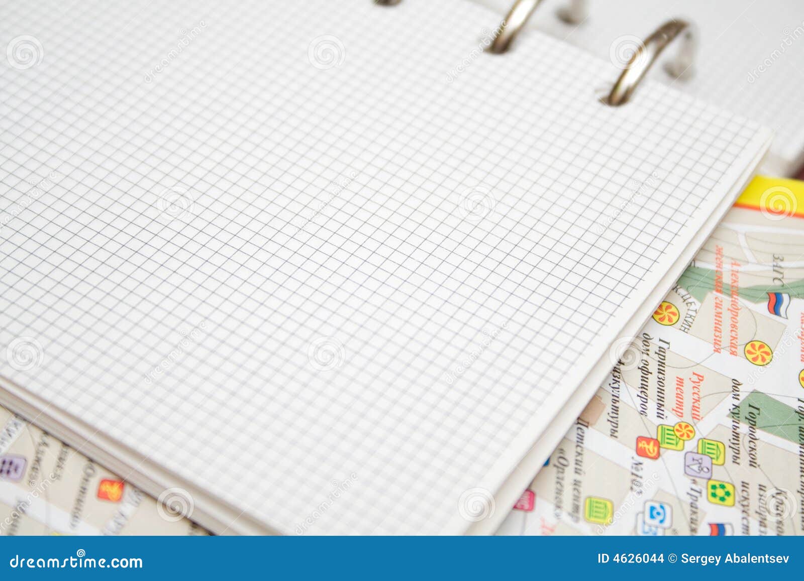 Organizer and map stock photo. Image of business, binder - 4626044