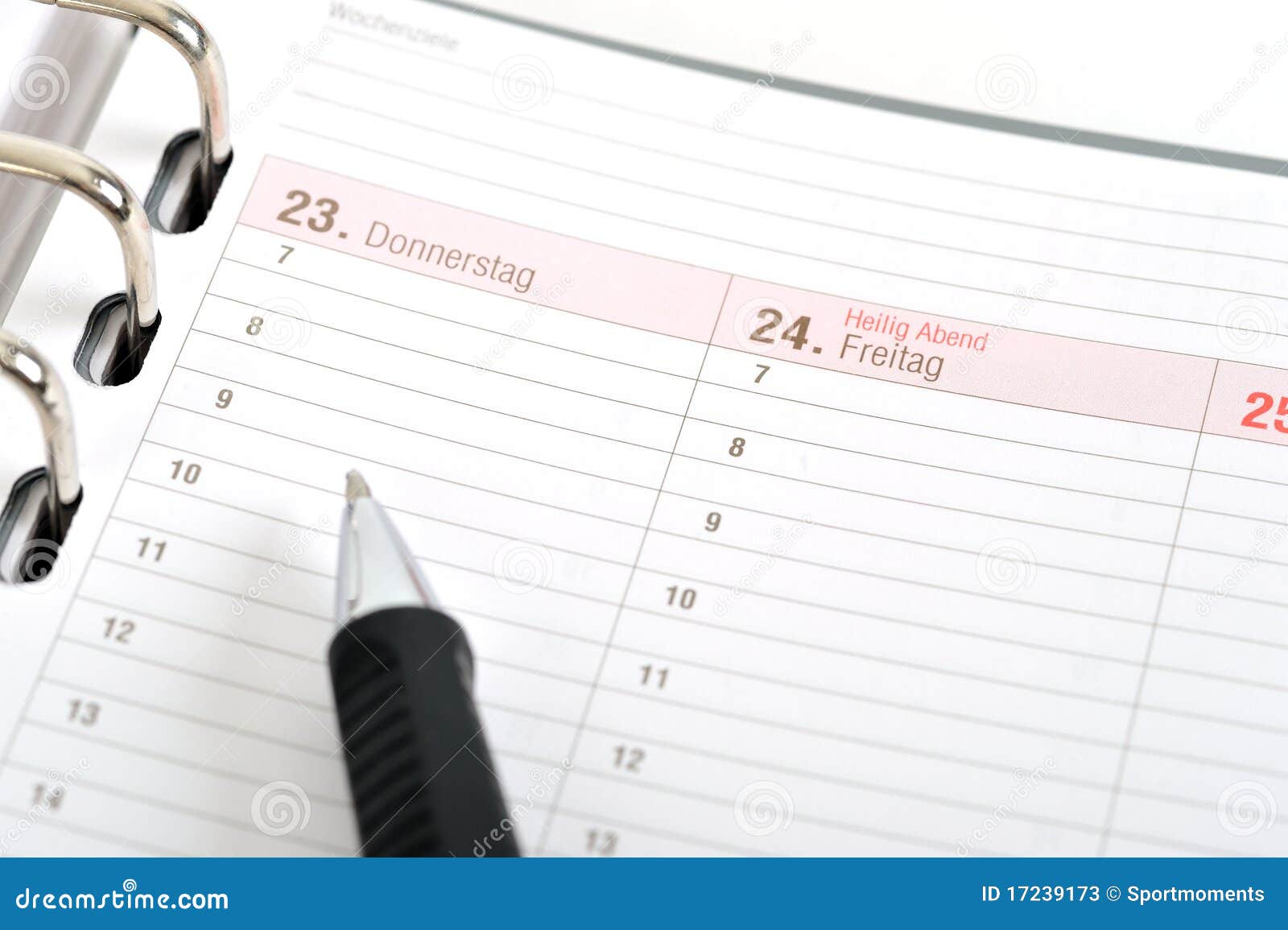 Organizer Time Management for Stock Image - Image of product, writing ...