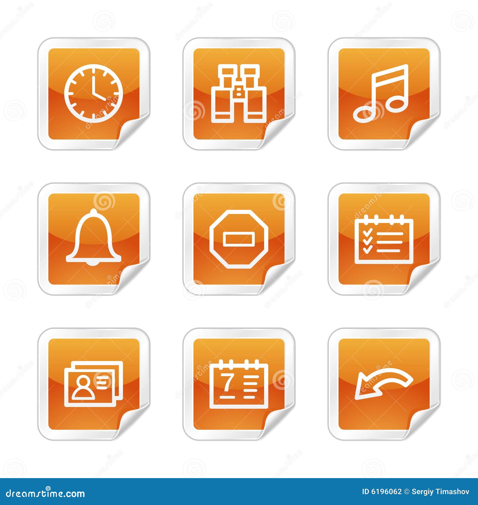 Organizer web icons stock vector. Illustration of note - 6196062