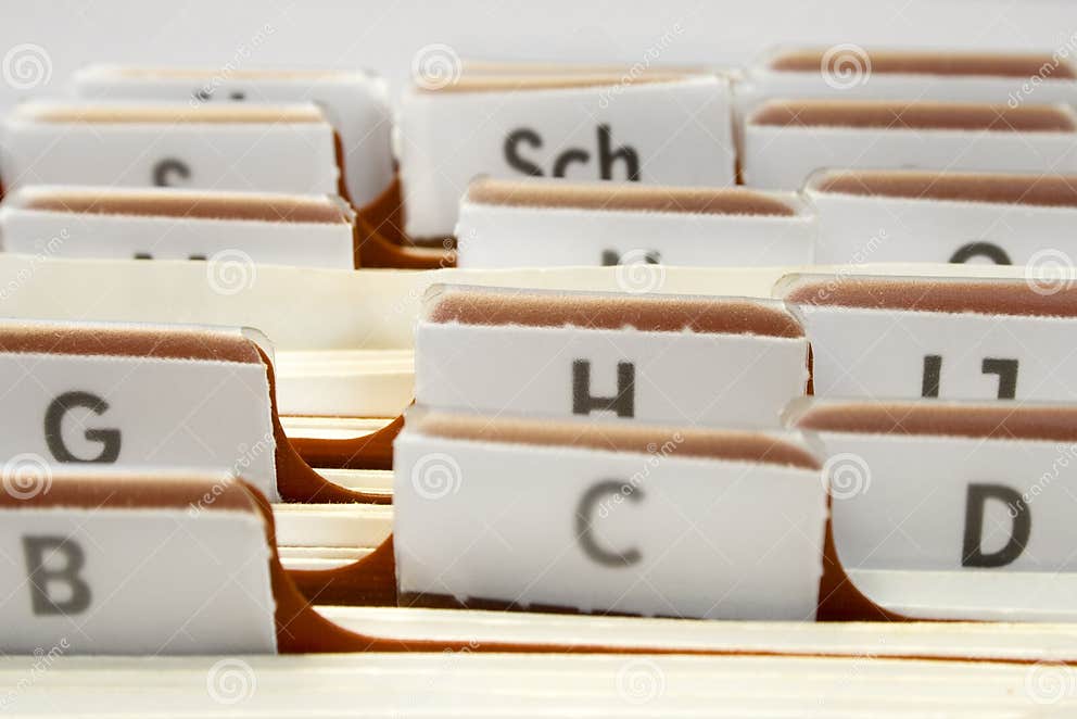 Organizing Contacts stock image. Image of efficiency, businesslike ...