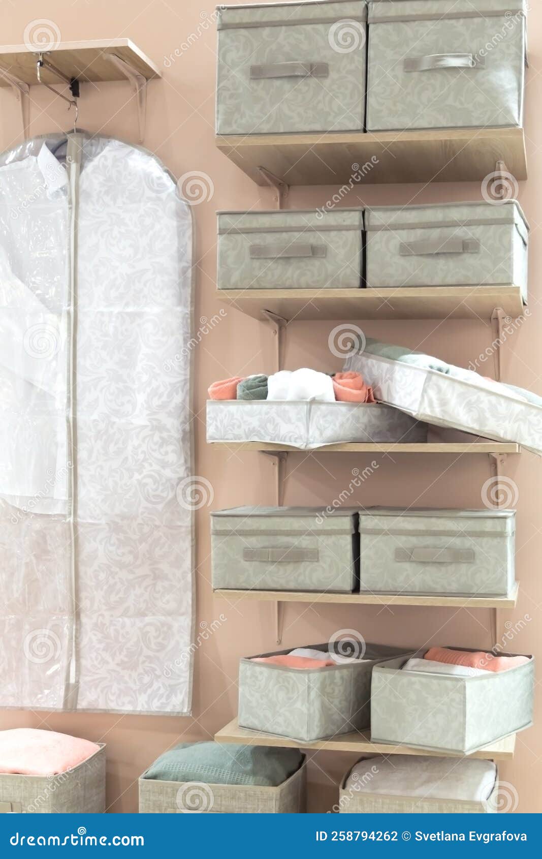 Organizing Home Storage. Organization of Home Space Stock Photo - Image ...