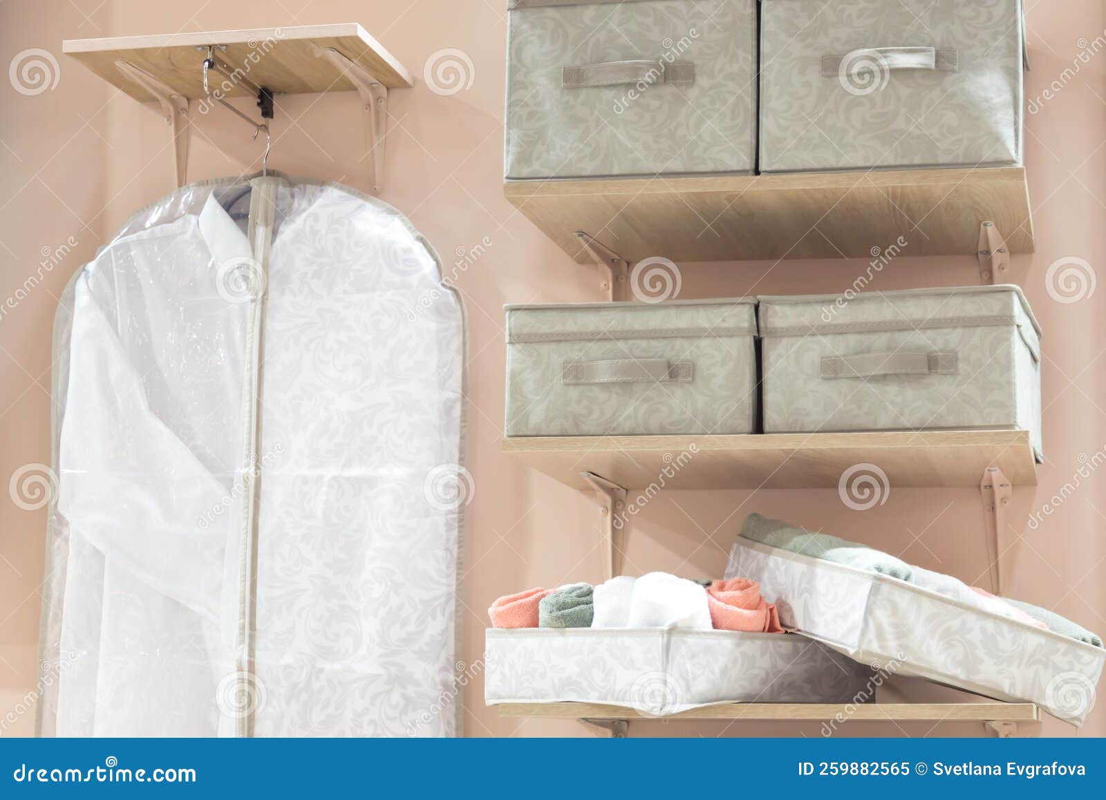 Organizing Home Storage. Organization of Home Space Stock Image - Image ...