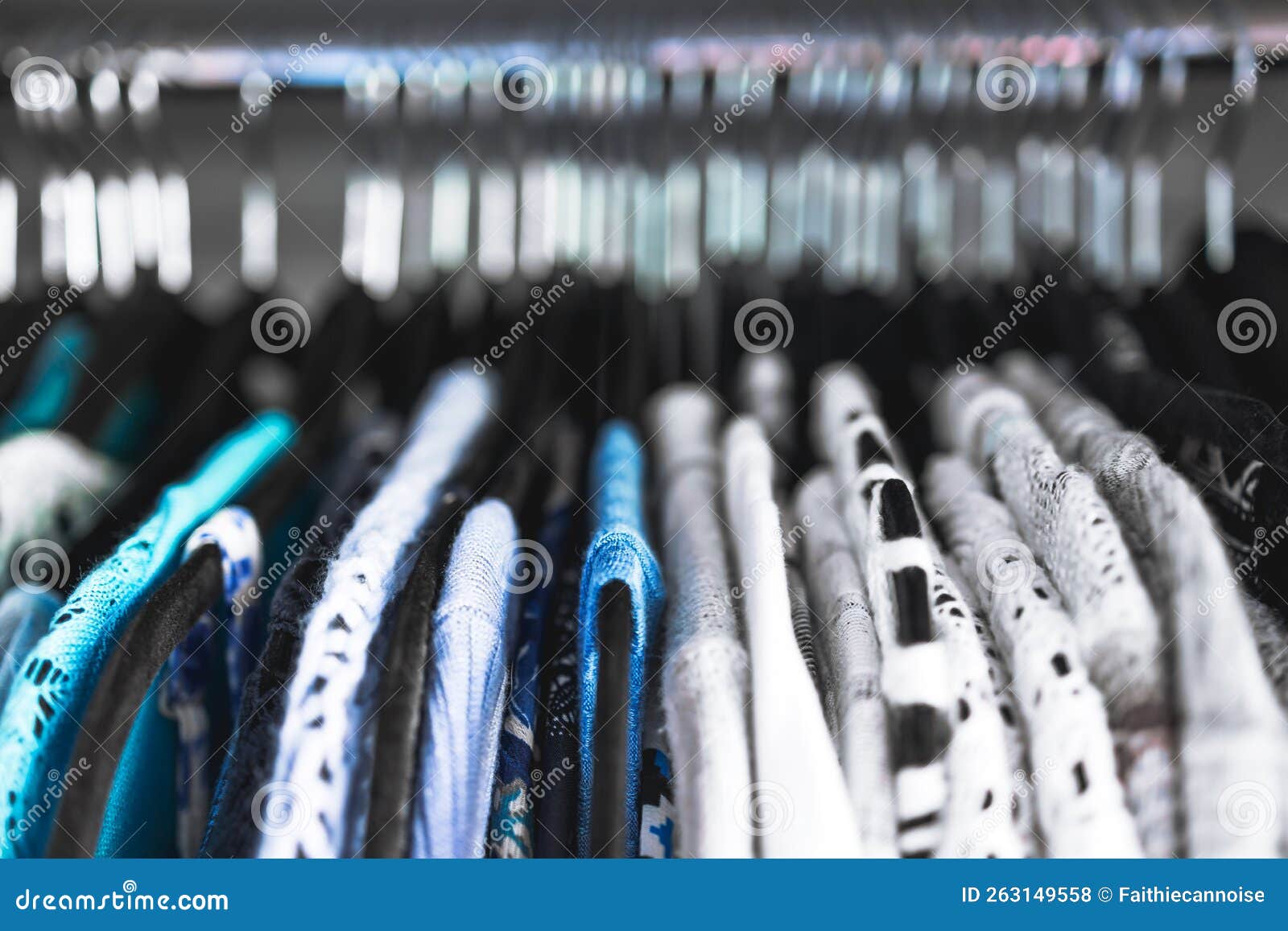 Organizing and Tidying Up, Wardrobe with Colour Coded Selection of ...