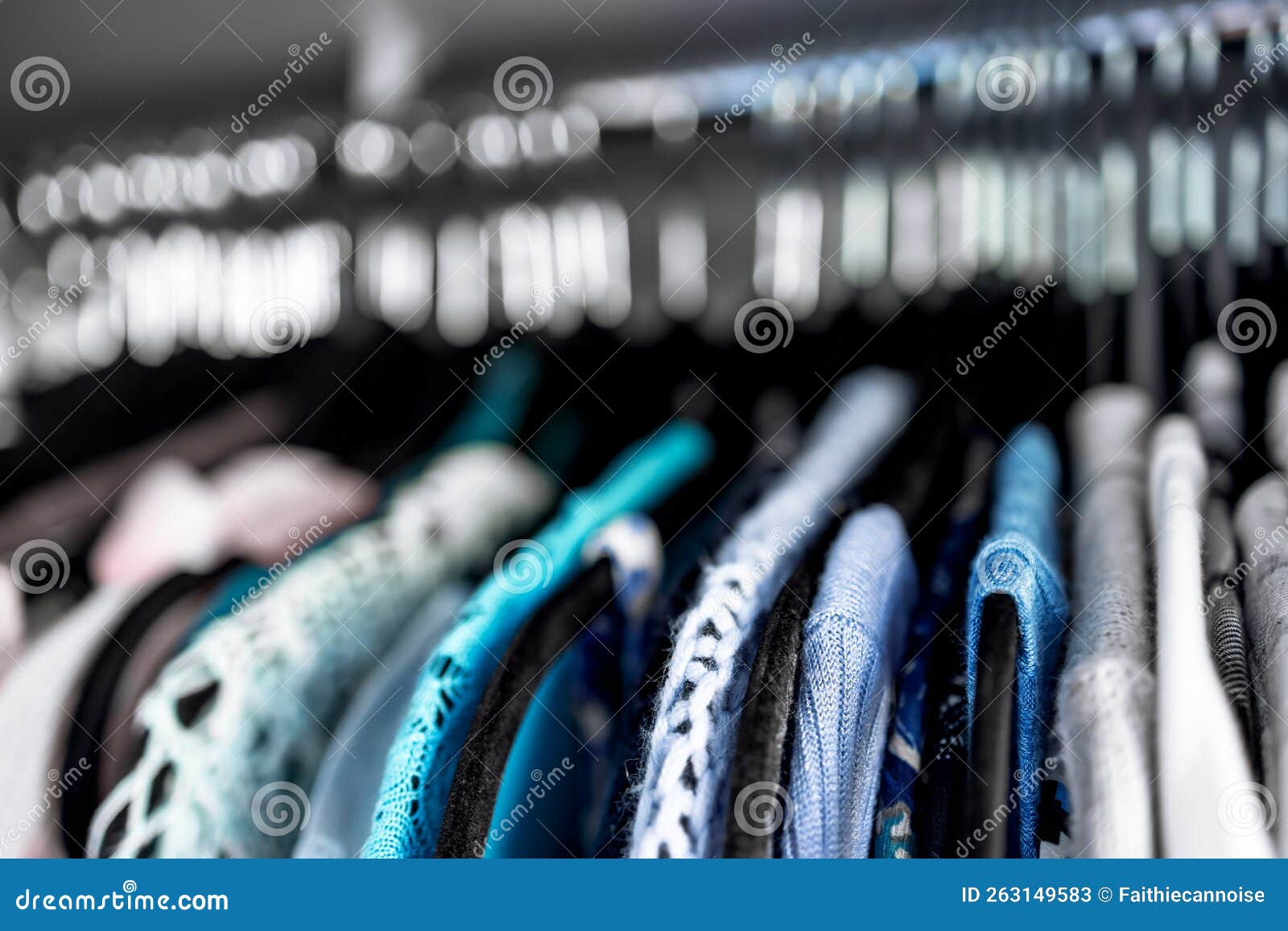 Organizing and Tidying Up, Wardrobe with Colour Coded Selection of ...