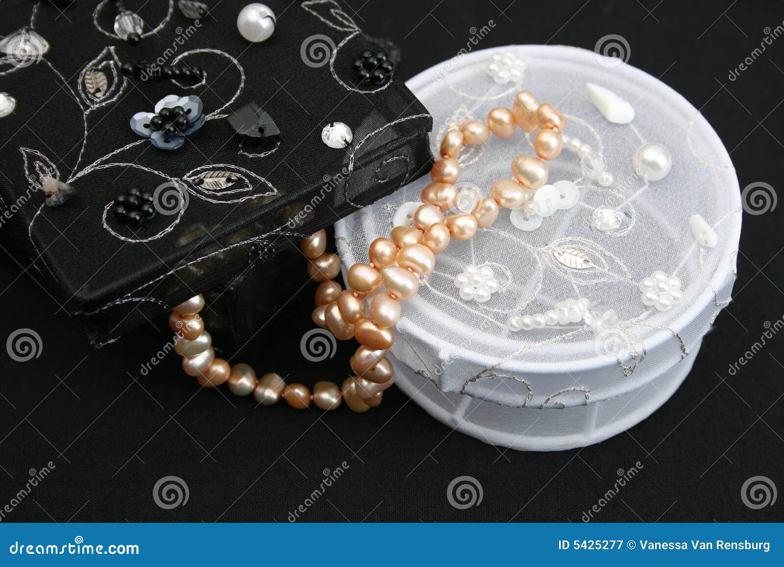 Organza Boxes stock image. Image of fashionable, beading - 5425277