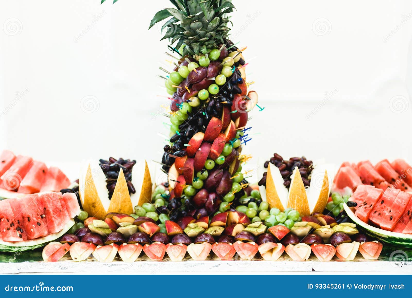 Orginally Served Fruits Stand on the Buffet Stock Image - Image of ...