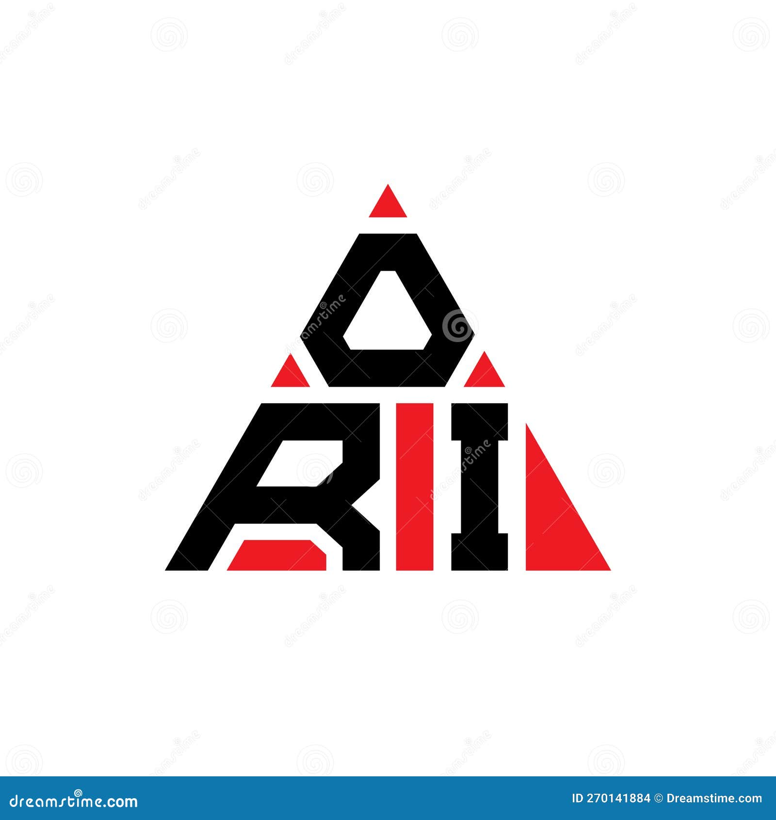 ORI Triangle Letter Logo Design with Triangle Shape. ORI Triangle Logo ...