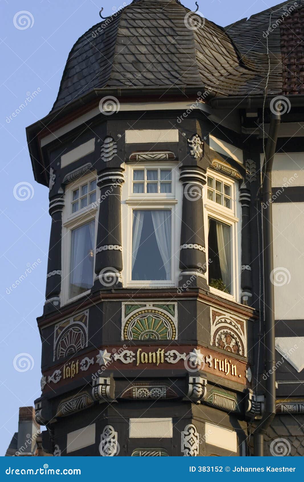 Oriel photo stock. Image du tradition, allemagne, demi - 383152