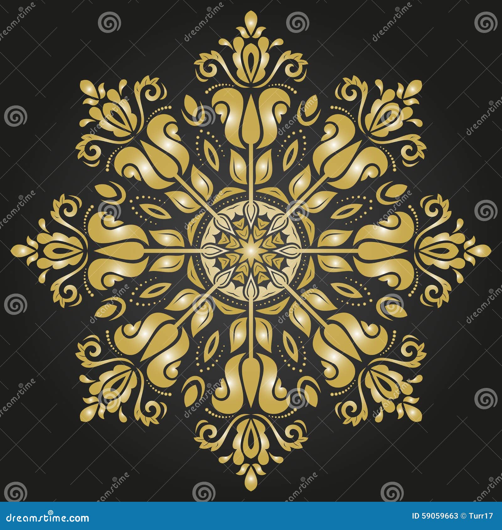 Orient Abstract Pattern stock illustration. Illustration of decor ...