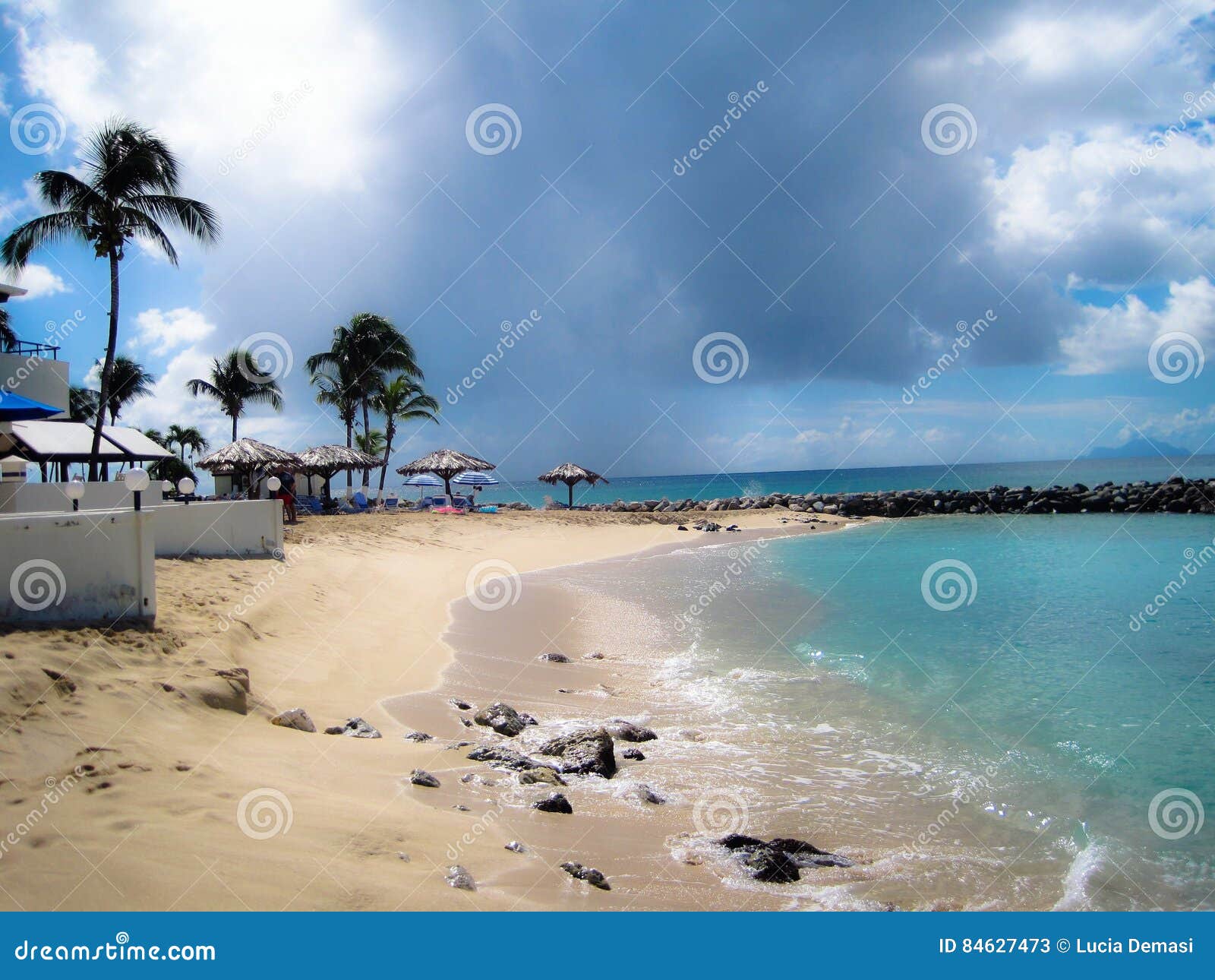 Orient Bay Beach stock image. Image of orient, caribbean - 84627473