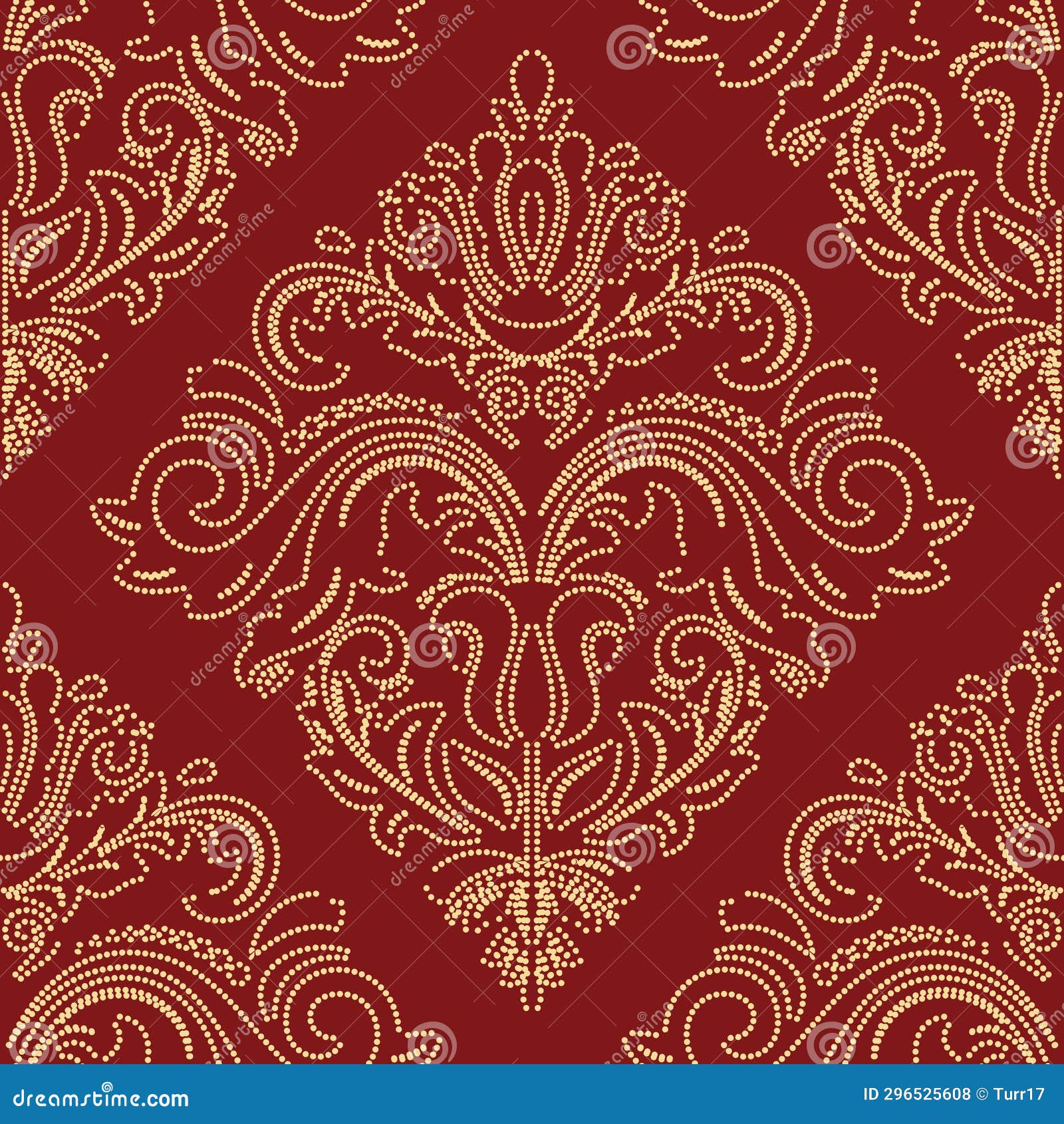 Orient Damask Seamless Vector Wallpaper with Arabesques Stock Vector - Illustration of graphic ...
