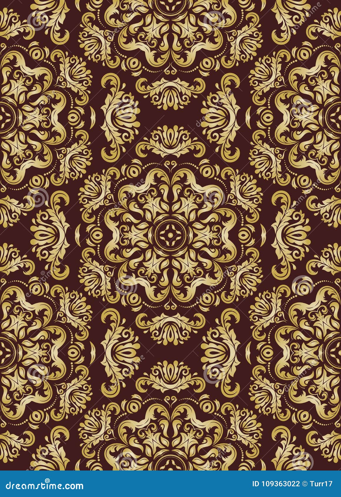 Orient Seamless Vector Background Stock Vector - Illustration of ...