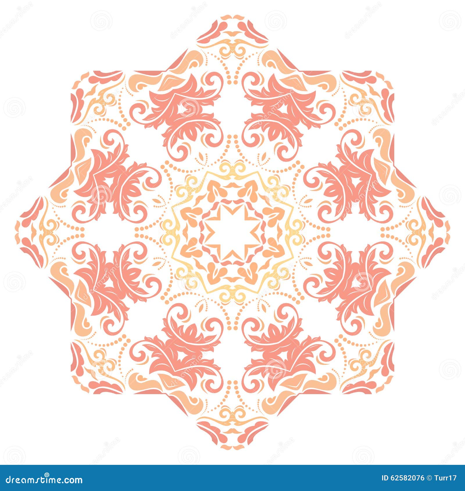 Oriental Abstract Pattern stock illustration. Illustration of classical ...