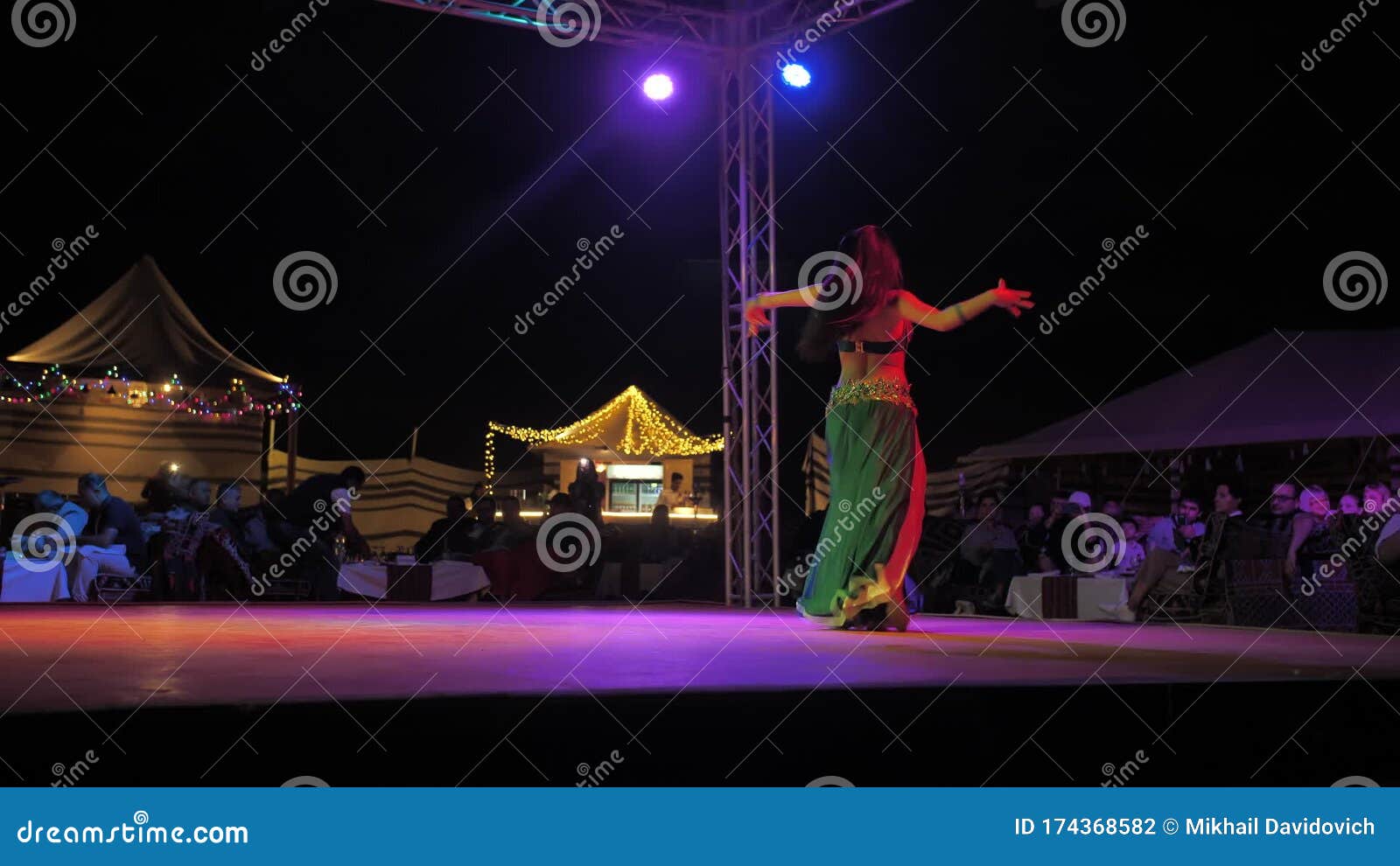 Dubai, UAE - December 14, 2019: Oriental Arab Belly Dancing in the ...