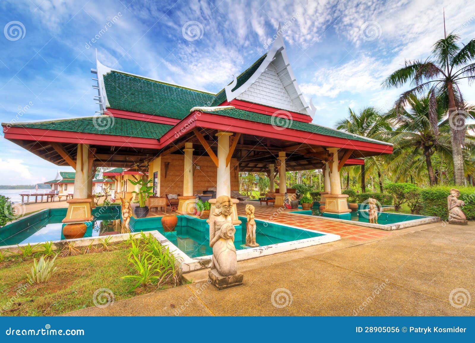 Oriental Architecture SPA Building Stock Photo - Image of exterior ...