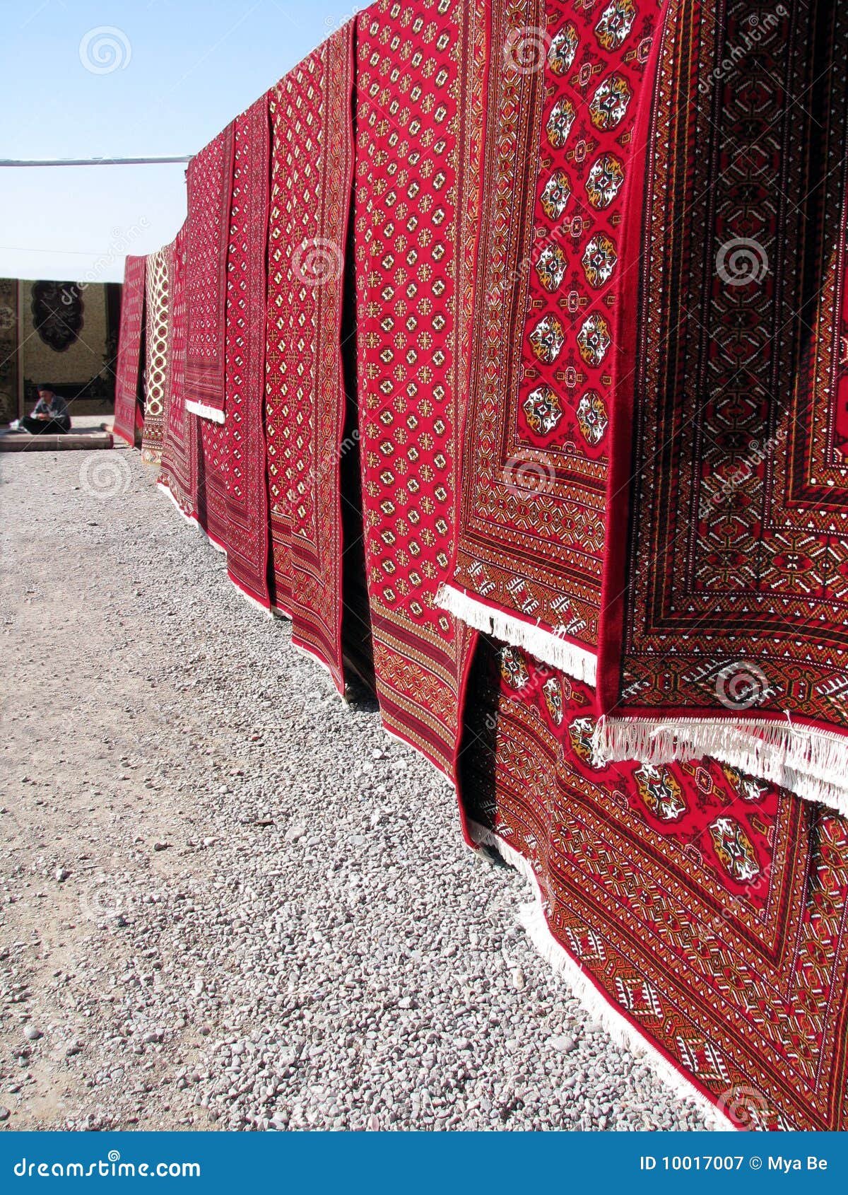 Oriental Bazaar Objects - Bukhara Rugs Stock Image - Image of east ...