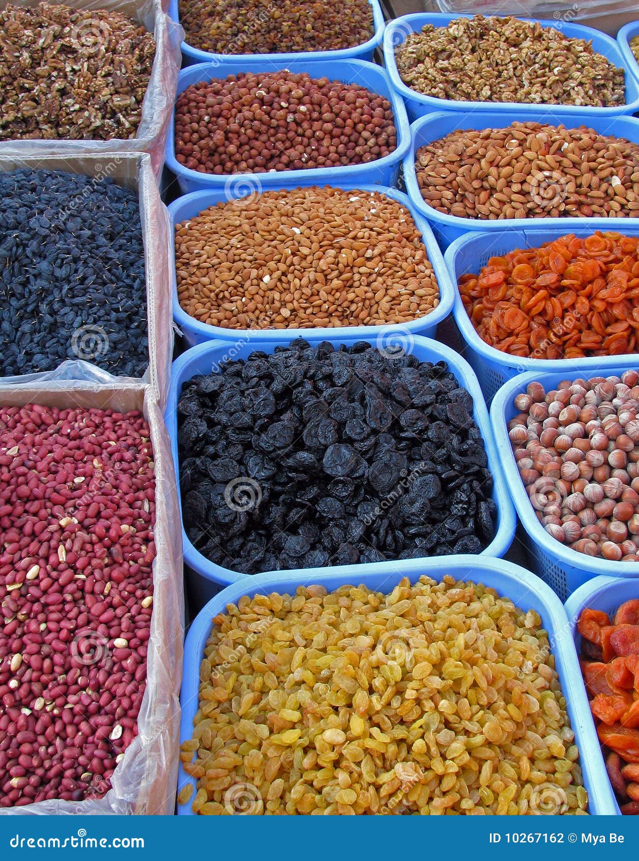 Oriental Bazaar Objects - Dry Fruits and Nuts Stock Photo - Image of ...