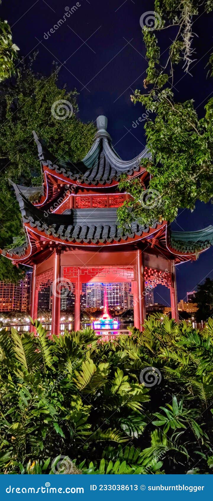 Oriental Building in Orlando Editorial Stock Photo - Image of tree ...