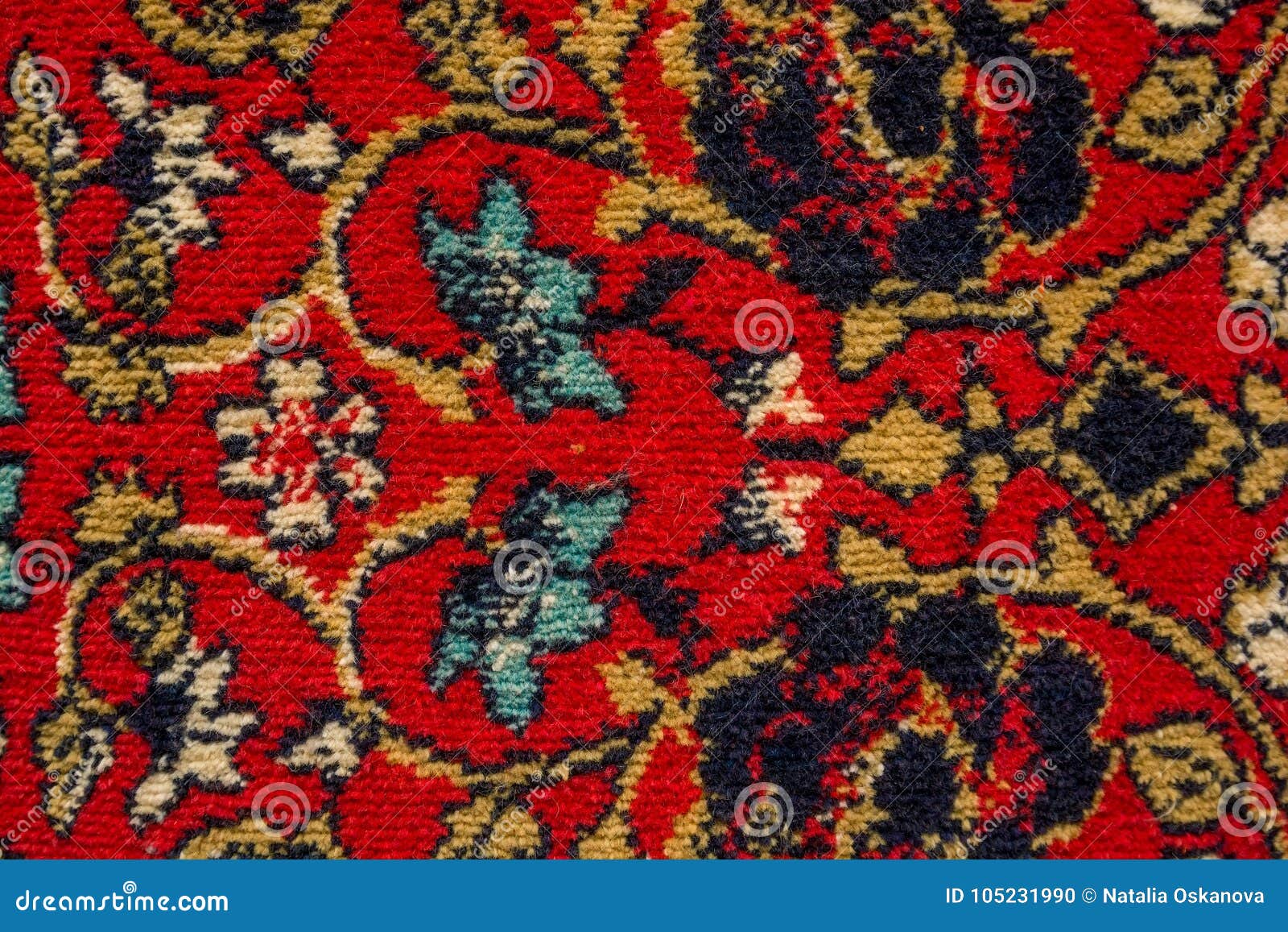 Oriental Carpet Pattern Close Stock Photo - Image of handmade, pattern ...
