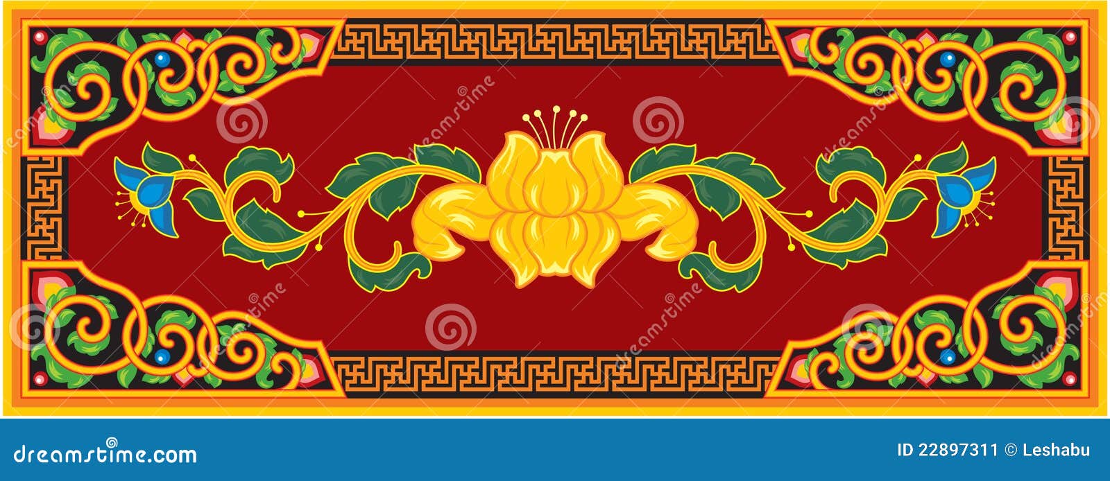 Oriental Chinese Design Element Stock Vector - Illustration of eastern ...