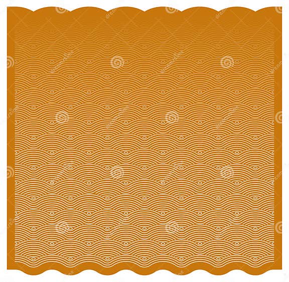 Oriental Curve Wave Pattern Frame Stock Vector - Illustration of ...