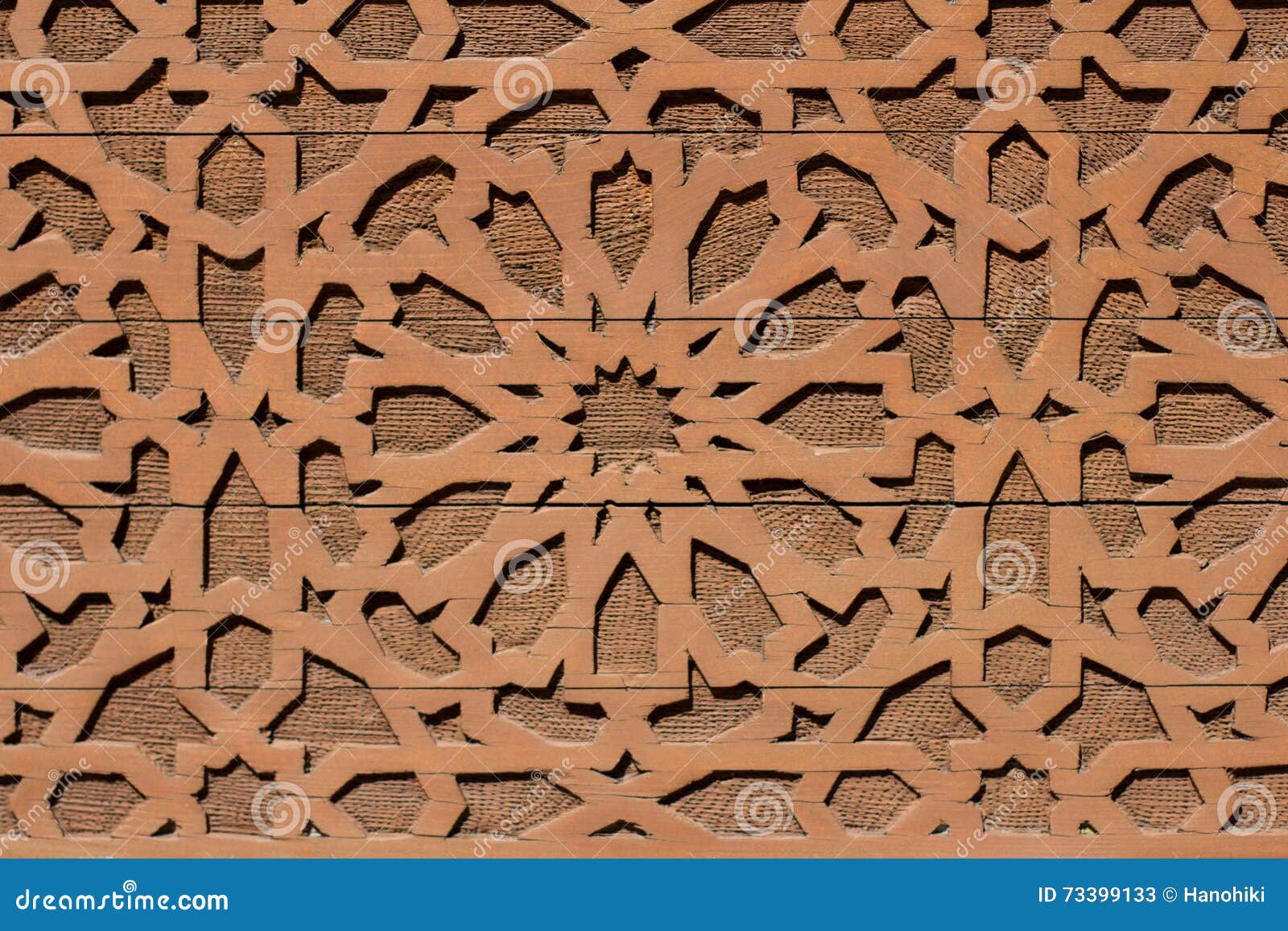 Oriental Design, Arabic Pattern on Wooden Background Stock Image ...