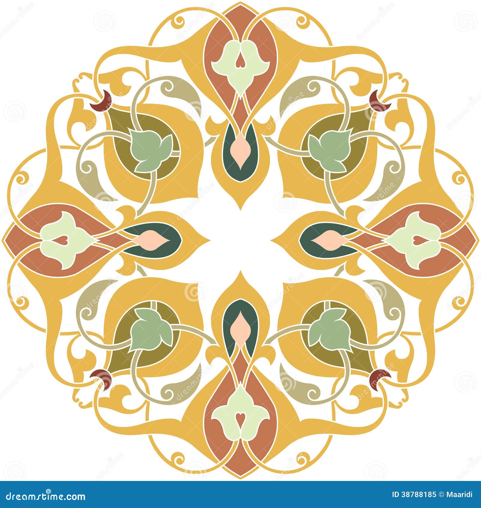 Oriental design element stock vector. Illustration of abstract - 38788185