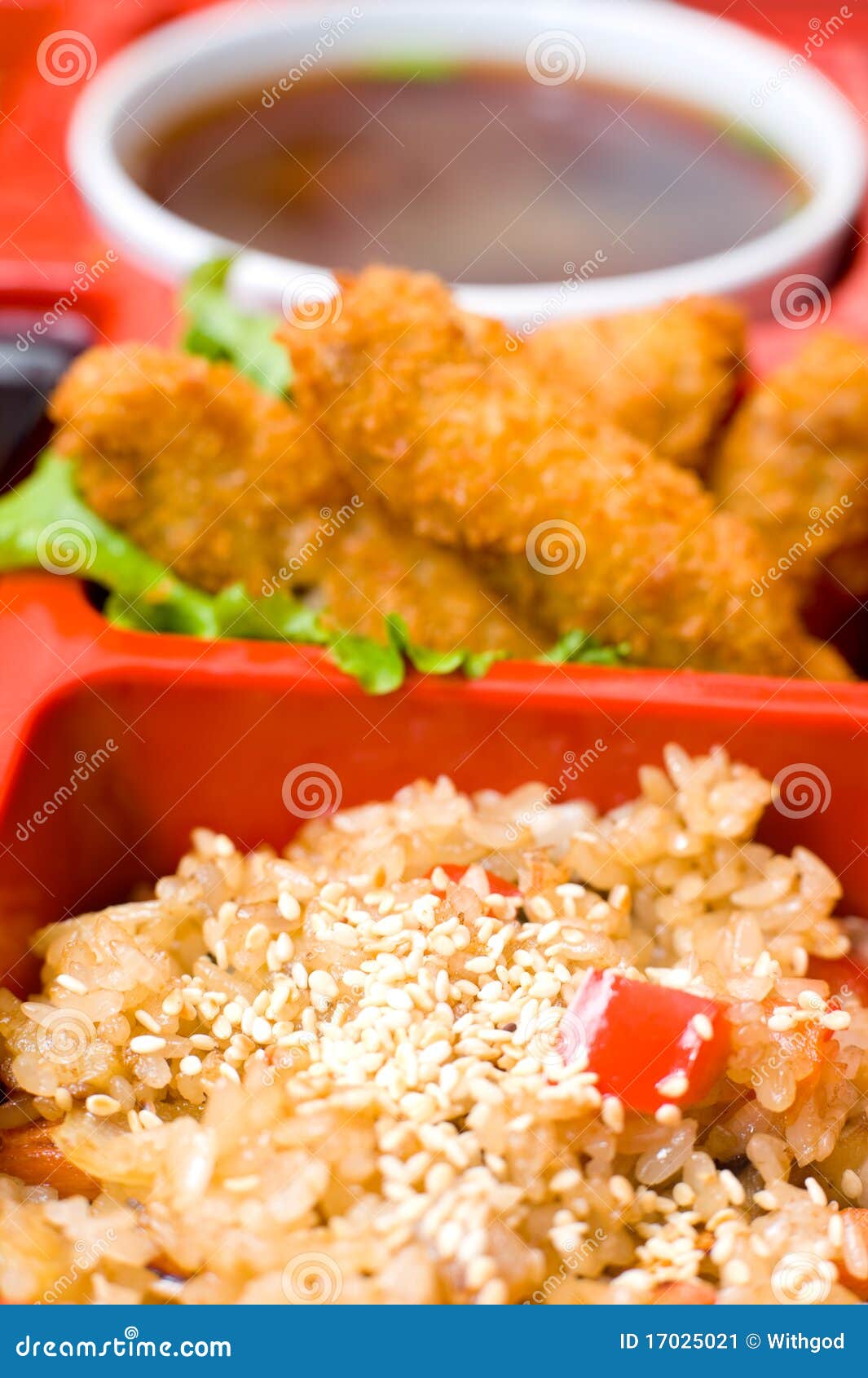 Oriental dinner, macro stock image. Image of brown, toasted - 17025021