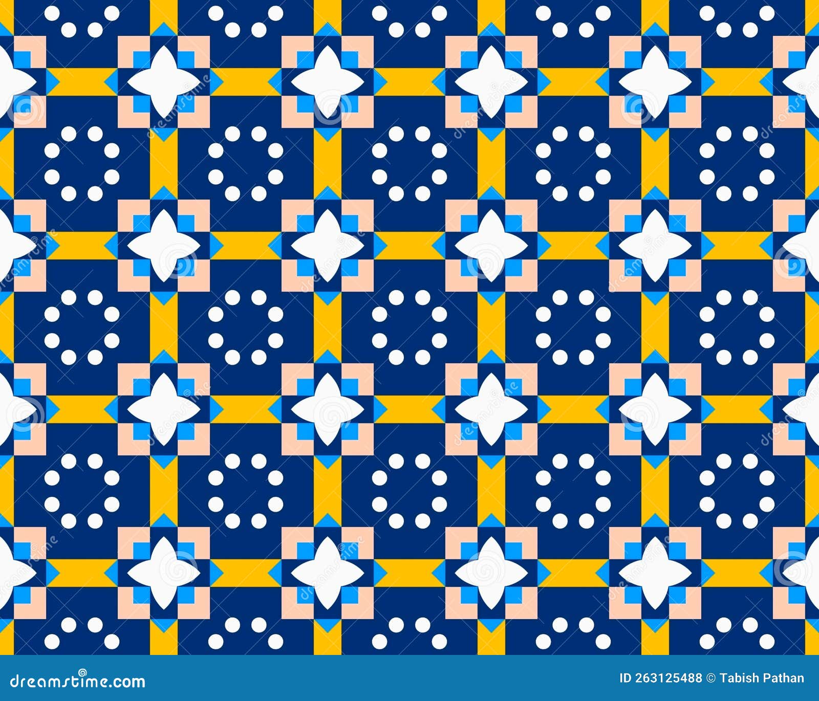 Oriental Ethnic Geometric Seamless Tile Pattern Made with Various ...