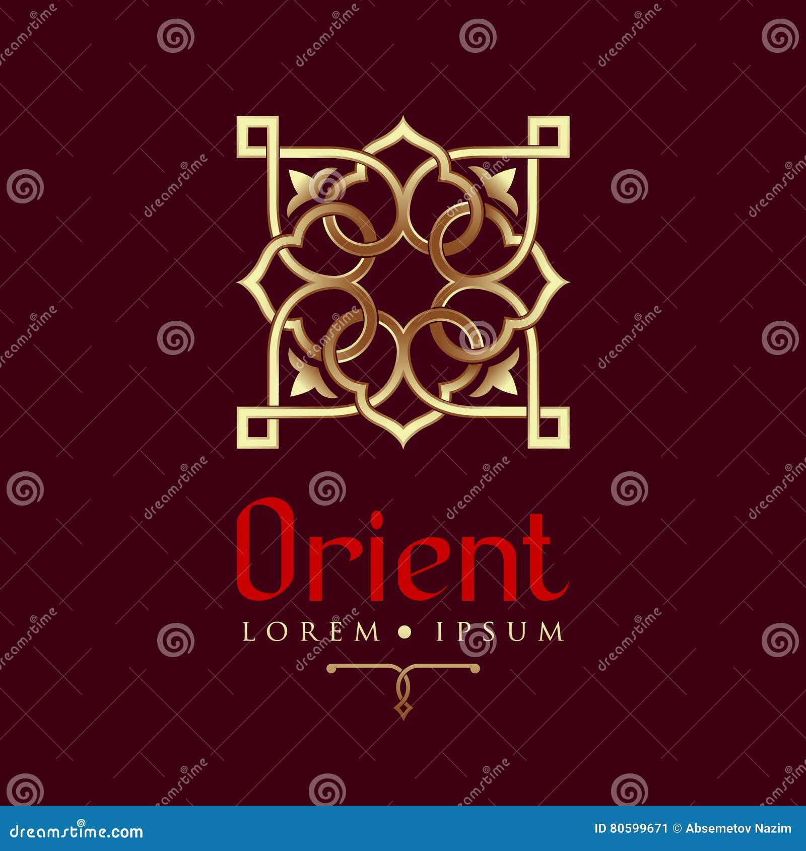 Oriental Geometric Design Spa Pattern Logo Template. Vector ...