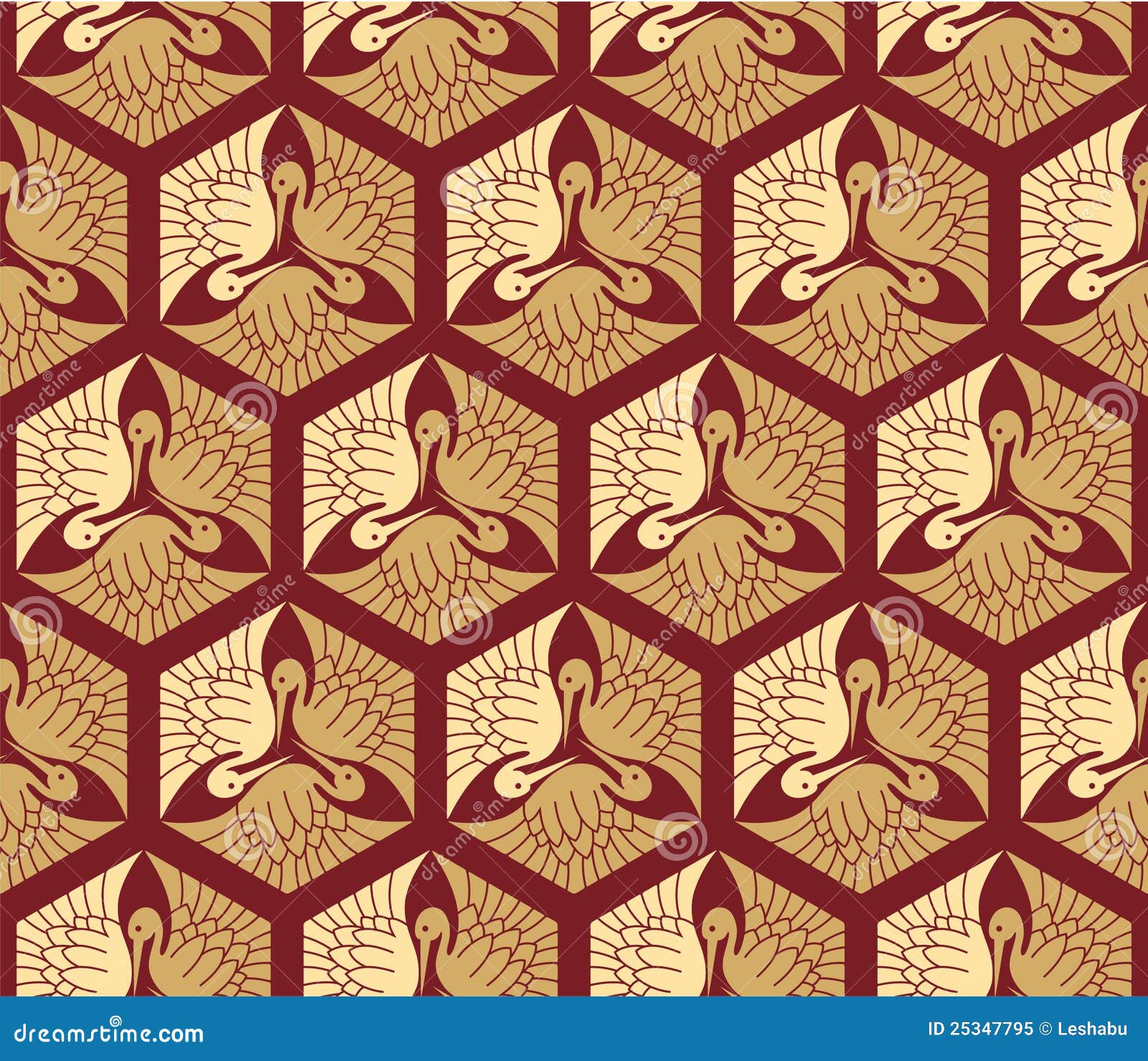 Oriental - Japanese - Seamless Pattern Stock Vector - Illustration of ...