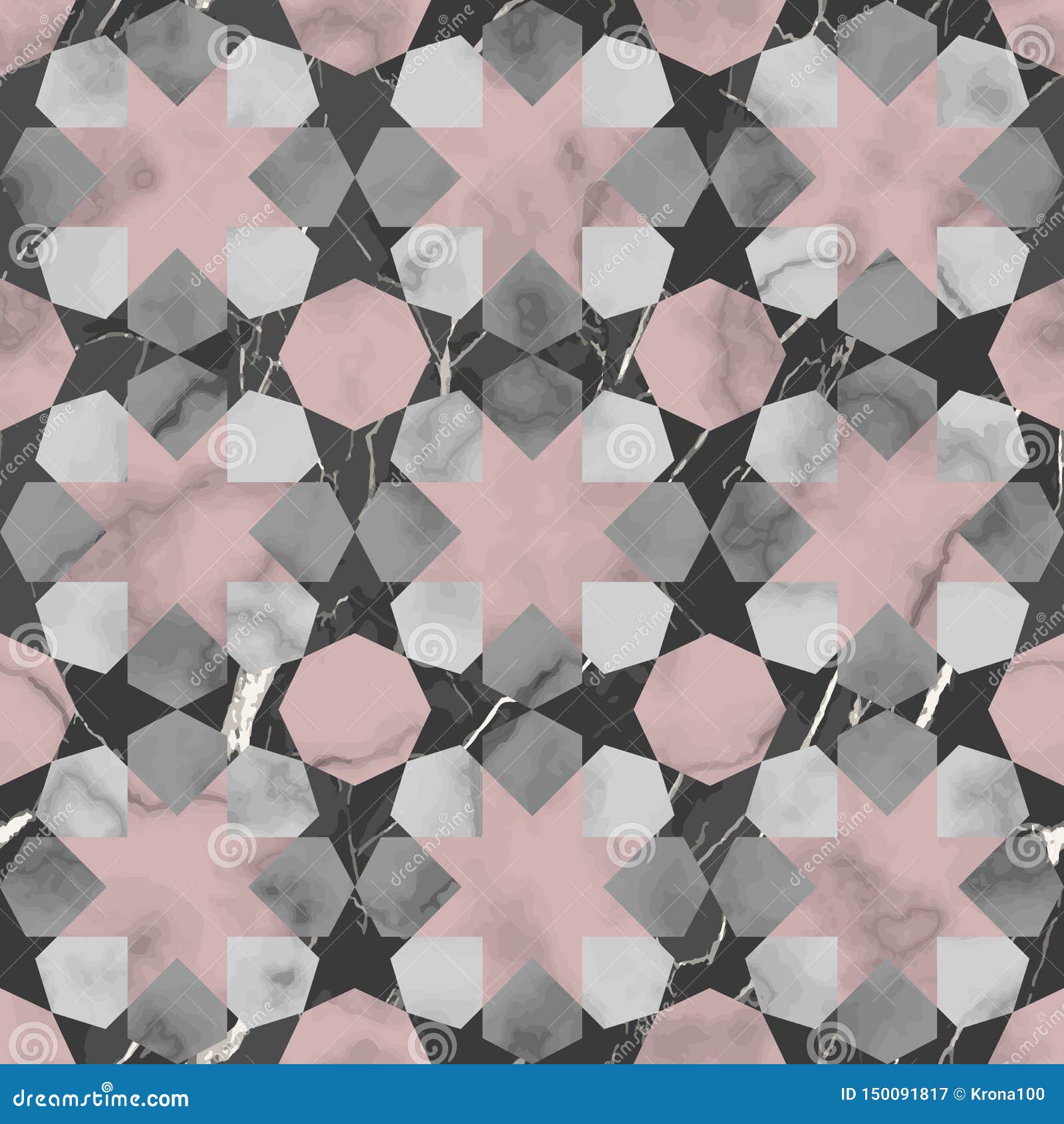 Arabic Taditional Srats Marble Vector Seamless Pattern | CartoonDealer ...